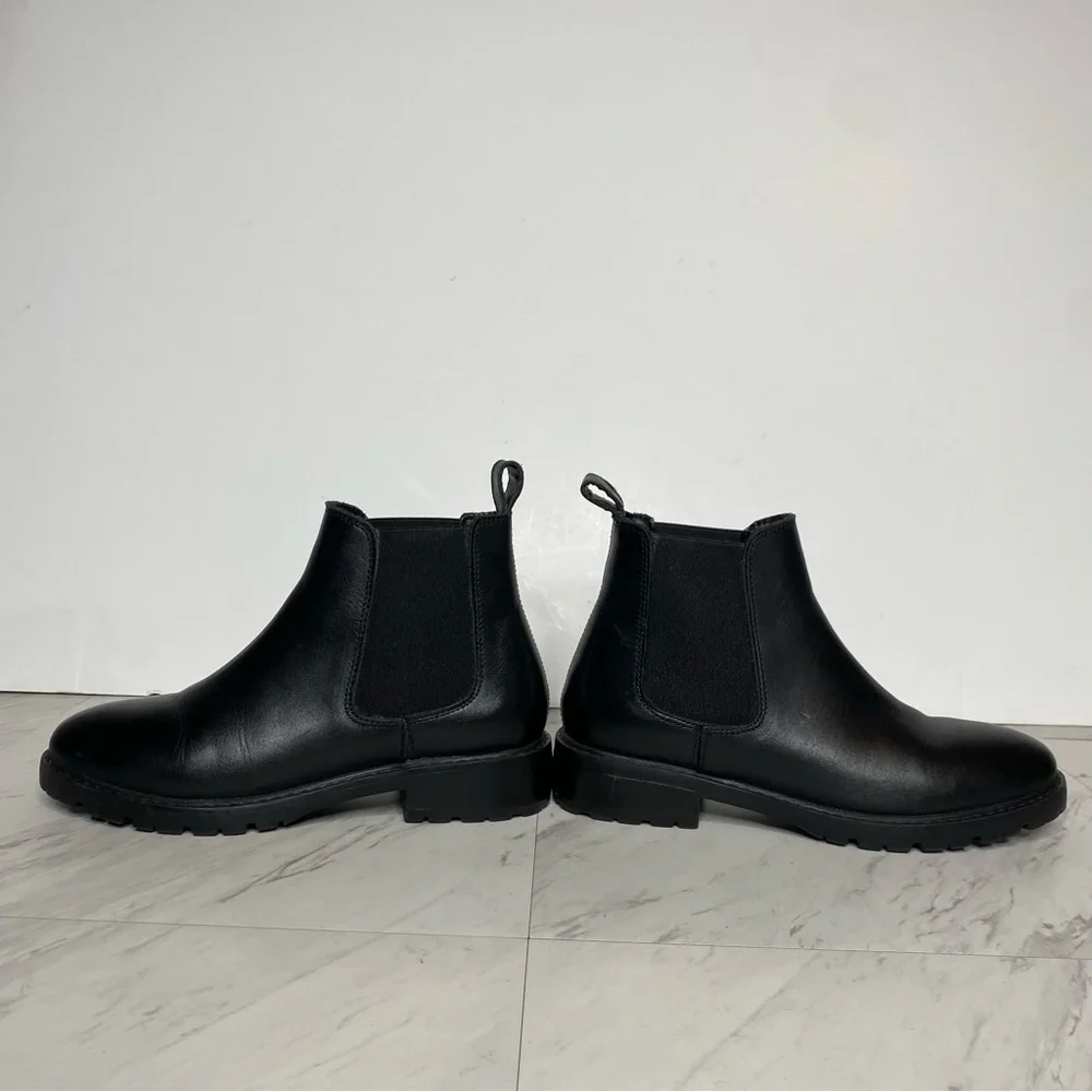 Steve Madden | Shoes | Steve Madden Leopold Chelsea Black Leather ...